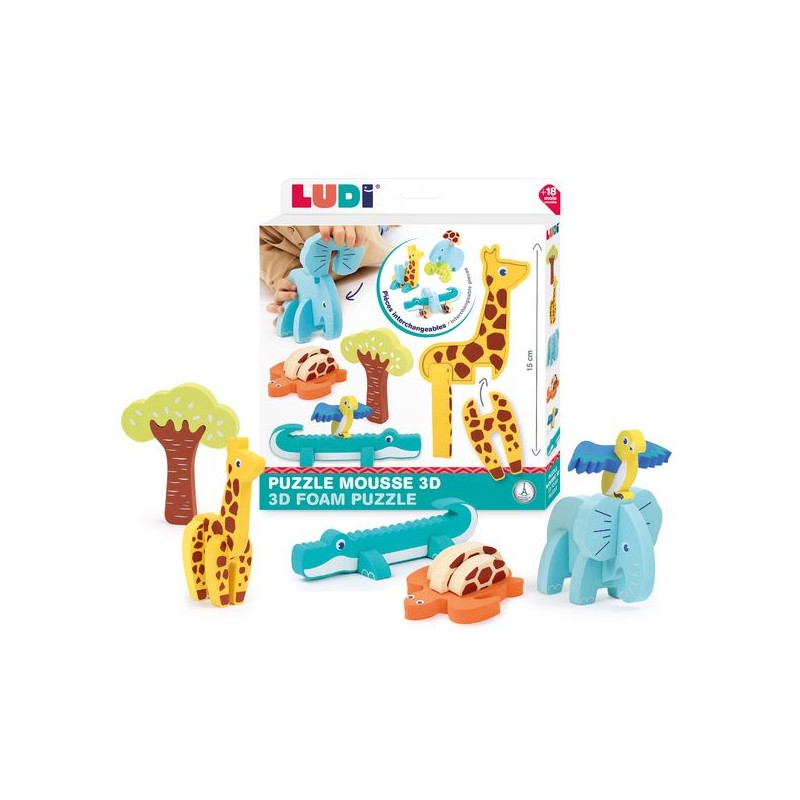 LUDI-3D SCHUIM PUZZEL